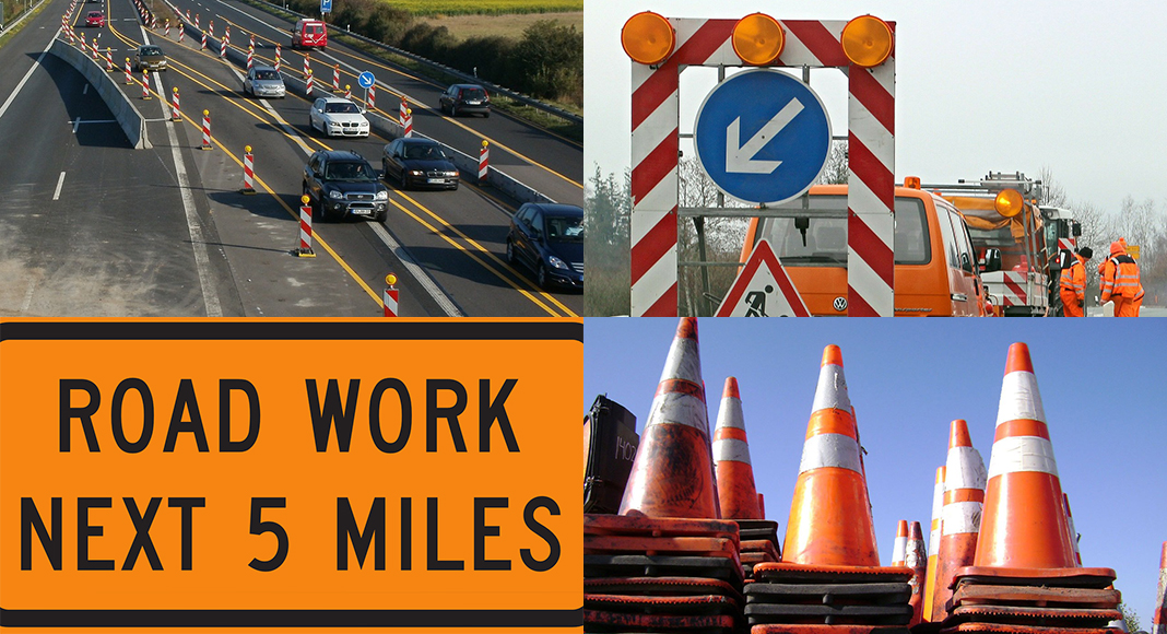 Advice on driving through roadworks