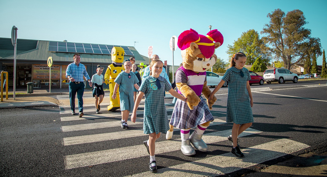 Mascots spreading the road safety message to NSW kids | Three60 by eDriving